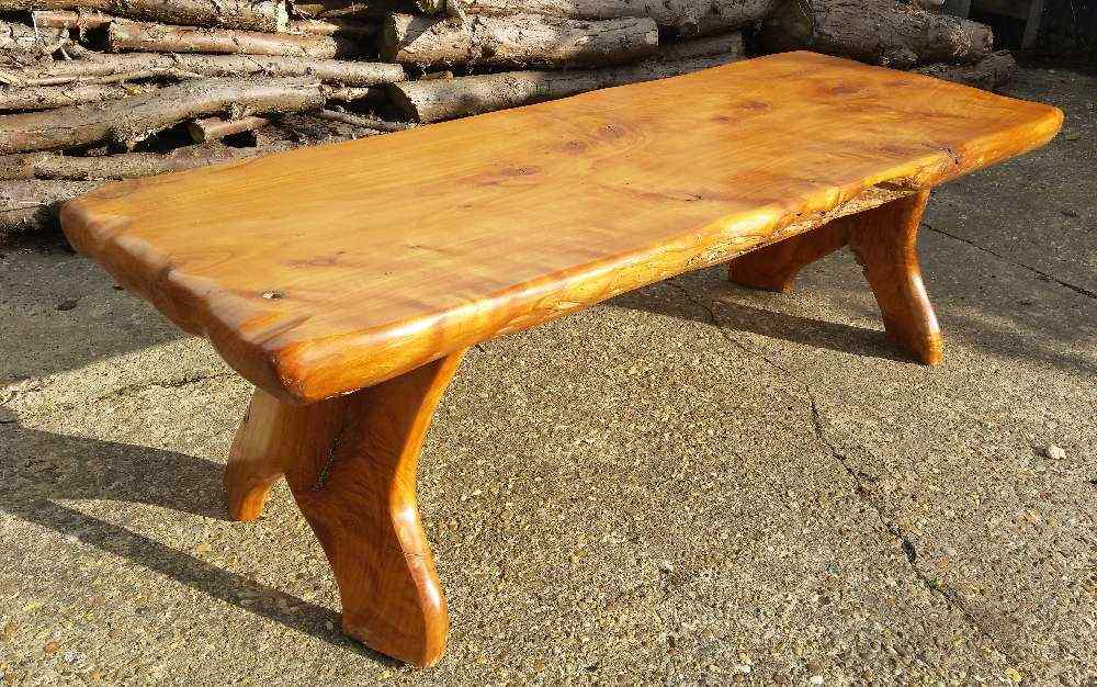 Large Chunky Coffee Table Solid English Macrocarpa